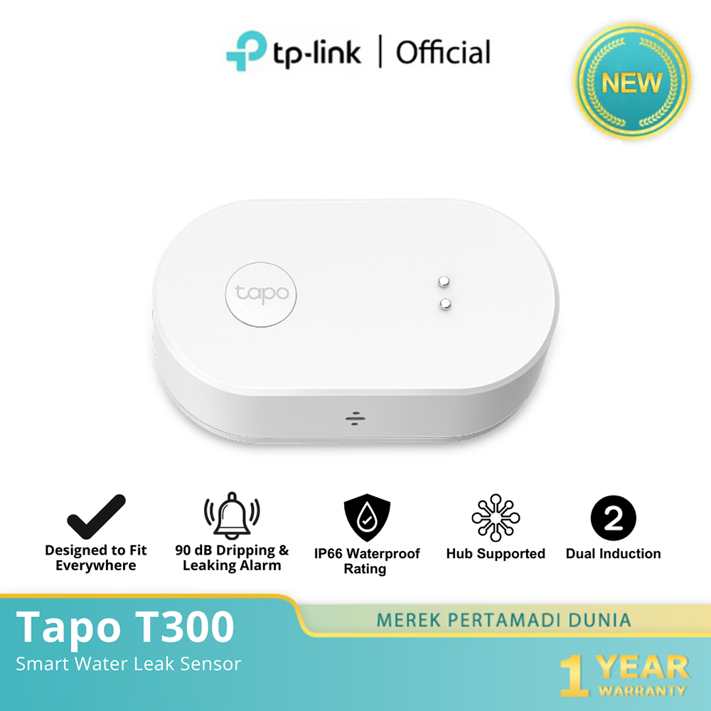 Jual TP-Link Tapo T300 IP67 Waterproof Smart Water Leak Sensor Drip ...