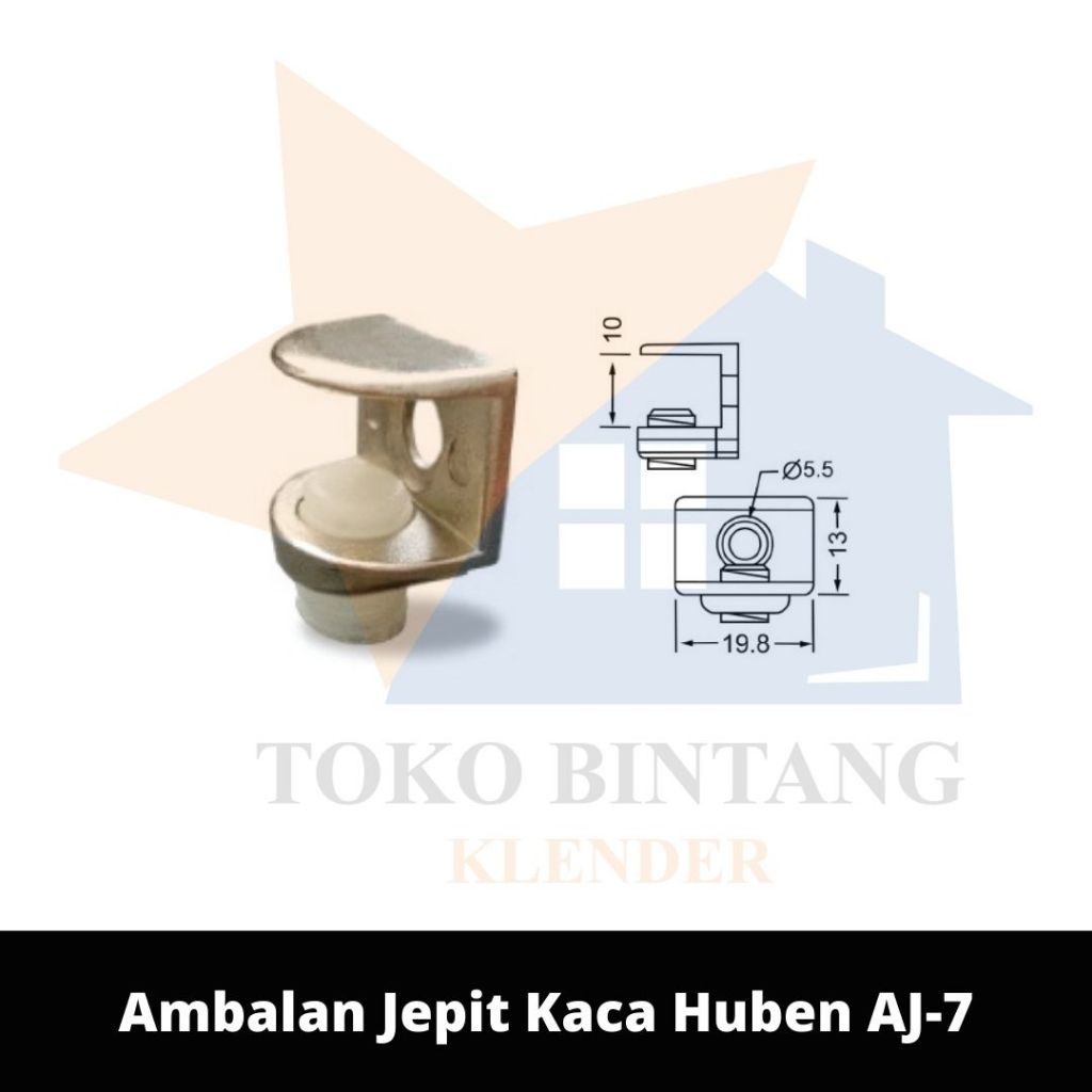 Jual Ambalan Jepit Kaca Huben AJ-7 (bks @10pcs) | Shopee Indonesia