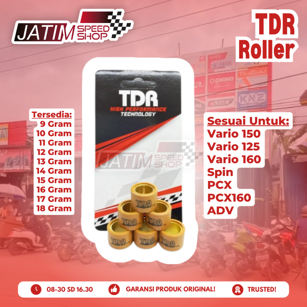 Jual TDR Racing Roller Pemberat CVT Sport Balap Untuk Vario 150 125 160 ...