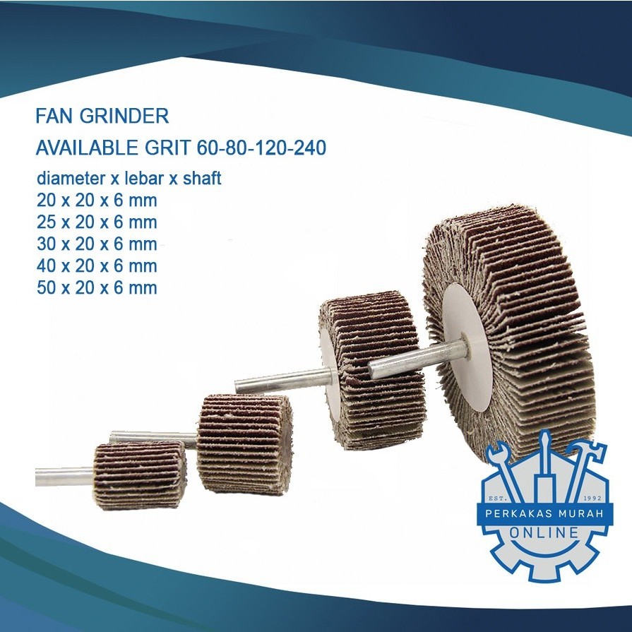 Jual Fan Grinder / Amplas Susun Gagang / Roda Kipas GREYHOUND 30 x 20 x ...