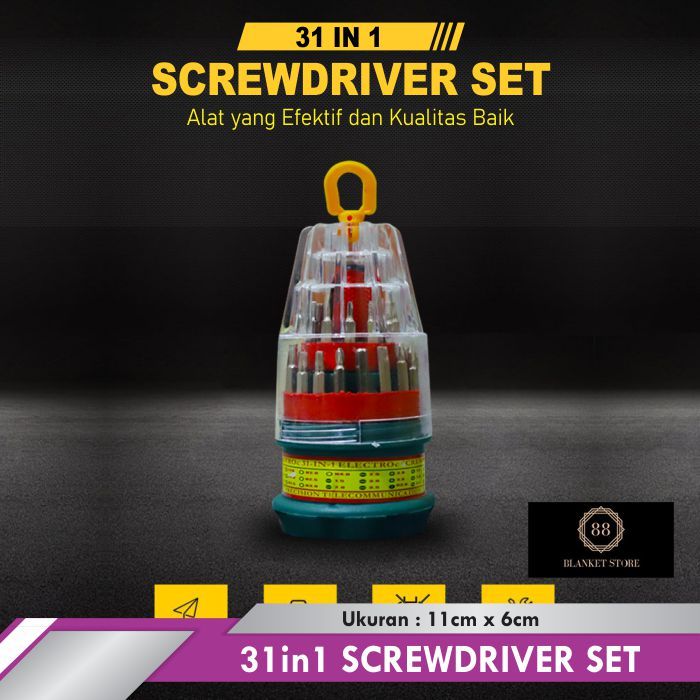 Jual Obeng Set/ ALat Obeng Lengkap/ Obeng Set Service Tool Kit Lengkap ...