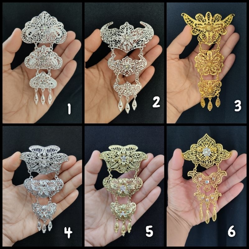 Jual kumpulan bros kutubaru kebaya 3 susun, bros jawa, bros betawi ...