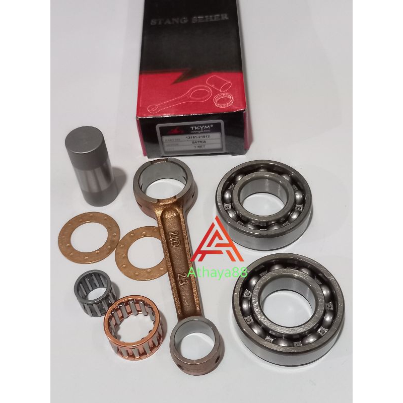 Jual STANG SEHER STANG PISTON CONROD SET BEARING KRUK AS SATRIA 2TAK,SATRIA HIU/LUMBA TAKAYAMA ...