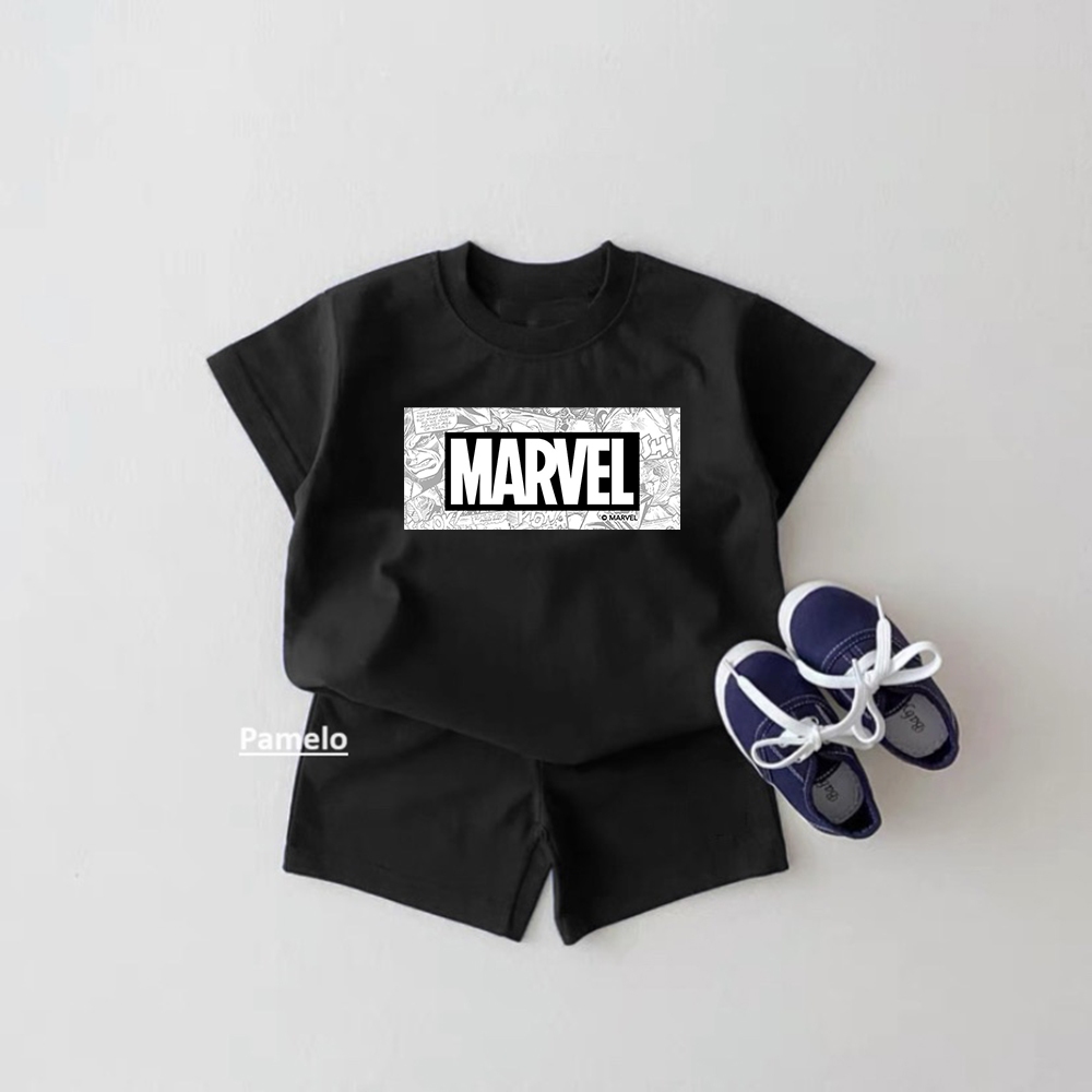 Jual Setelan Anak Marvel Katun Combed 24s One Set Katun Combed Anak ...