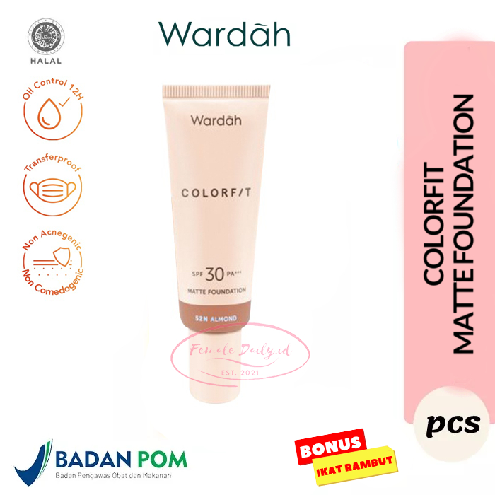 Jual Wardah Colorfit Matte Foundation - Liquid Foundation SPF 30PA ...