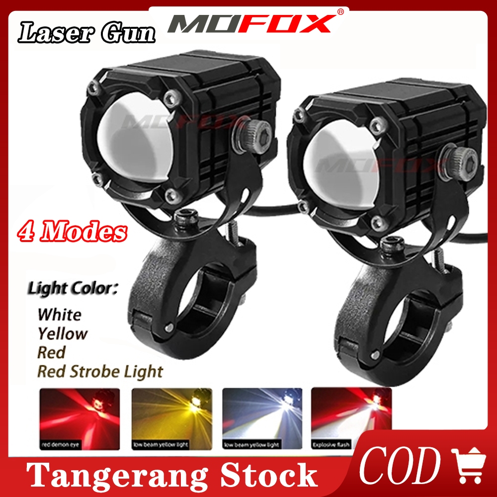 Jual Ready Stock MOFOX Lampu Tembak D2 Lampu Sorot Laser Led Motor ...