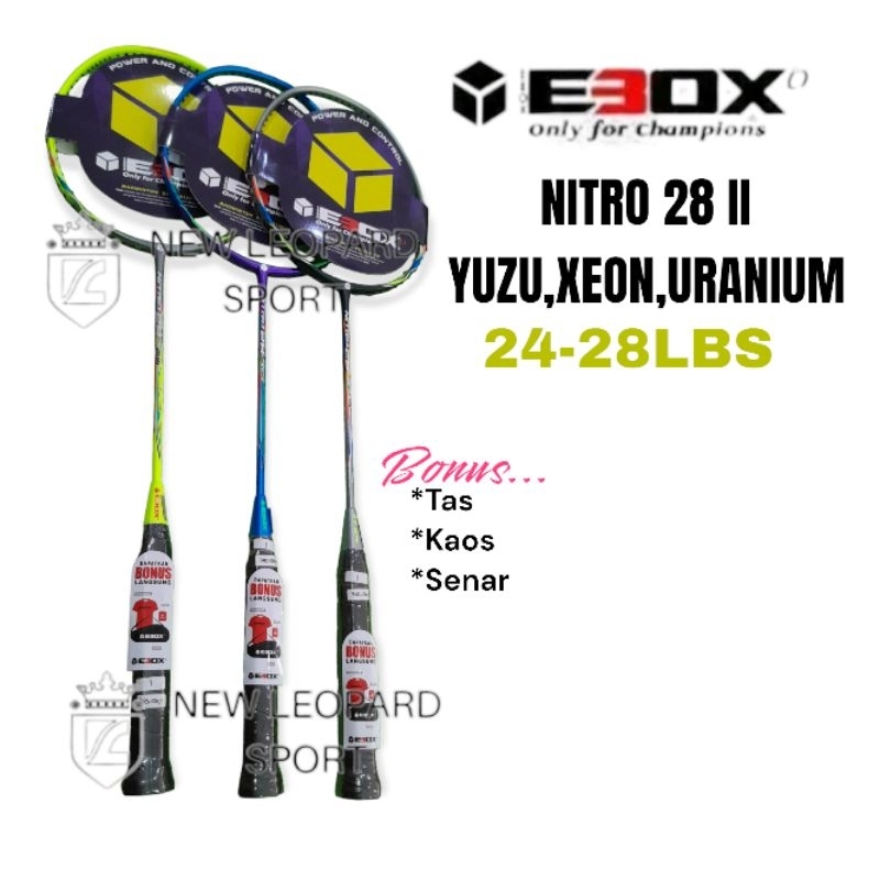 Jual Raket badminton EBOX NITRO 28 II YUZU,XEON,URANIUM | Shopee Indonesia