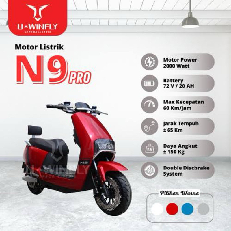 Jual Motor Listrik N9 Pro Uwinfly Garansi Resmi | Shopee Indonesia