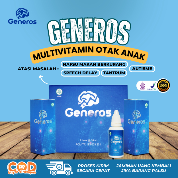 Jual Generos Nutrisi Otak Anak Atasi Speech Delay - 1 Box Isi 2 Botol ...