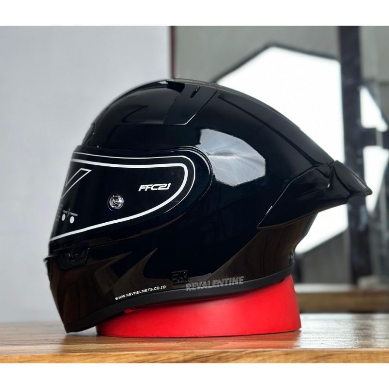 Jual PAKET GANTENG RSV FFS21 BLACK GLOSSY ORIGINAL | HELM MOTOR FULL ...