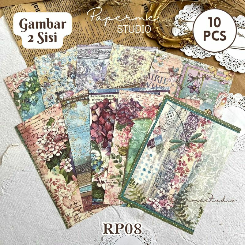 Jual PAPER DECO - kertas scrapbook vintage ballet princess french music ...