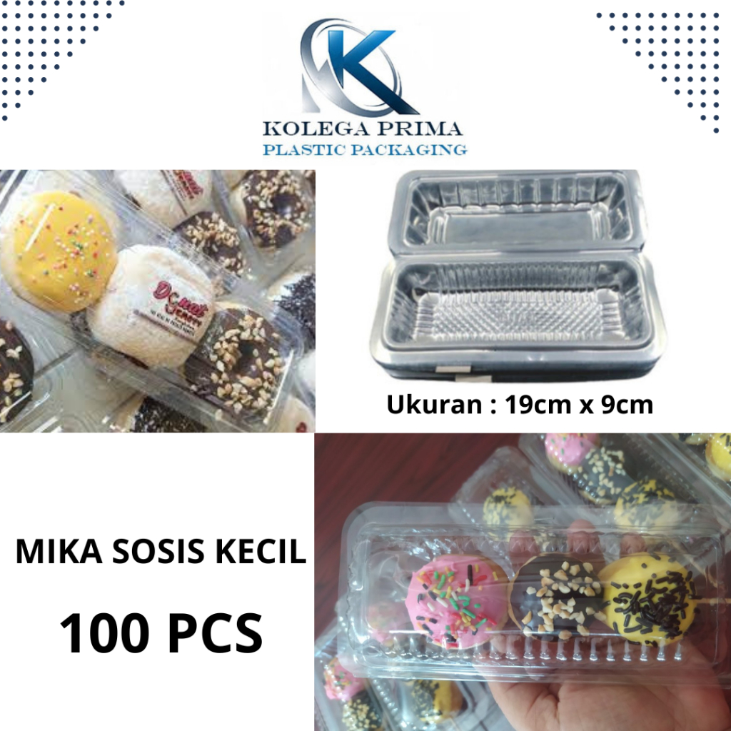 Jual MIKA SOSIS KECIL/ MIKA DONAT ISI 3 BENING/ TRAY SOSIS BENING/ TRAY ...
