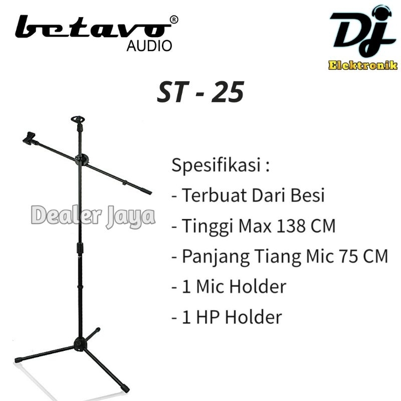 Jual Stand Mic Betavo ST 25 / ST25 | Shopee Indonesia