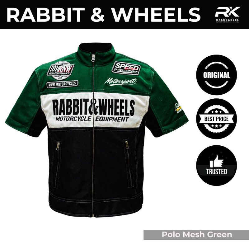 Jual Rabbit & Wheels Polo Mesh Green Authentic 100% | Shopee Indonesia