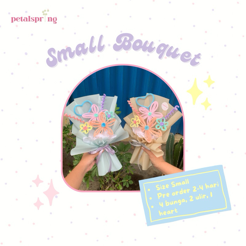 Jual BOUQUET PIPECLEANER || Buket Pipe Cleaner || Bunga Kawat Bulu ...