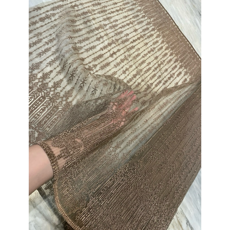 Jual Bahan Kain Brokat Exclusive Pleated Tulle Tile Plisket Etnic Sapto ...