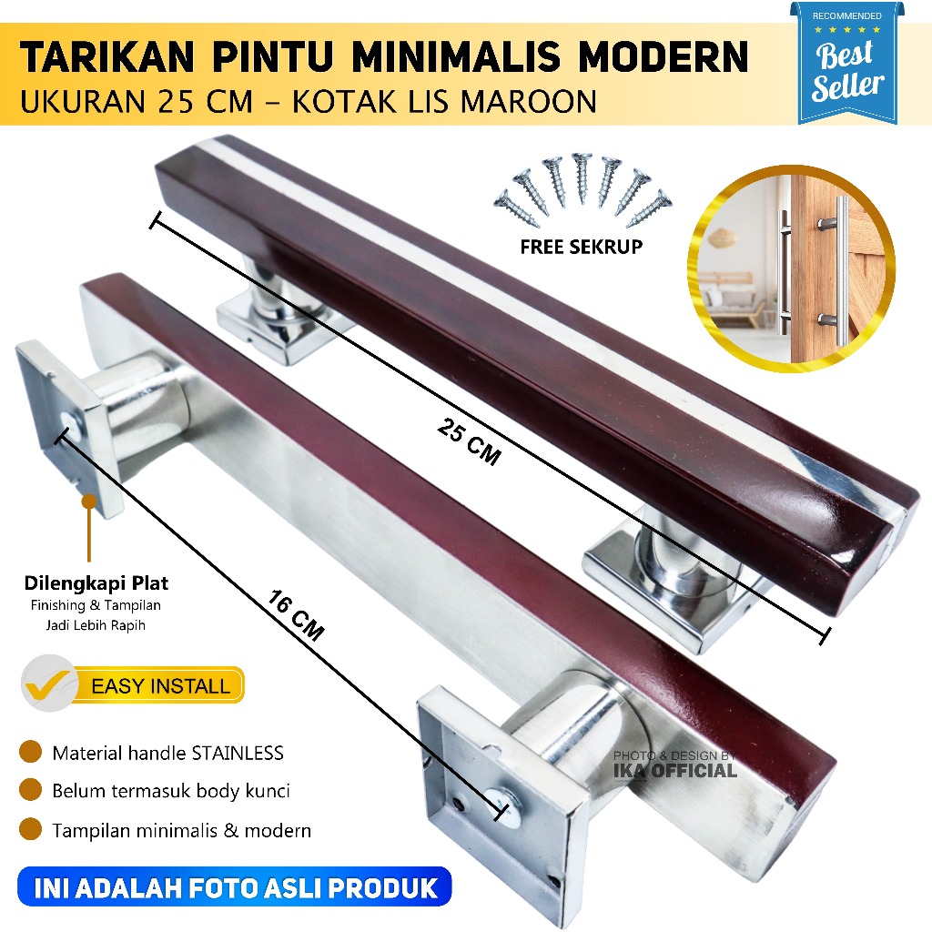 Jual handle pintu rumah gagang tarikan pintu lemari handle laci handle ...