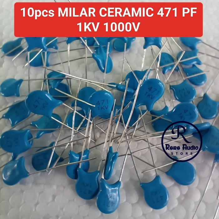 Jual 10Pcs Milar Ceramic 470pf / Keramik Biru 471pf 1000V 1KV Original ...