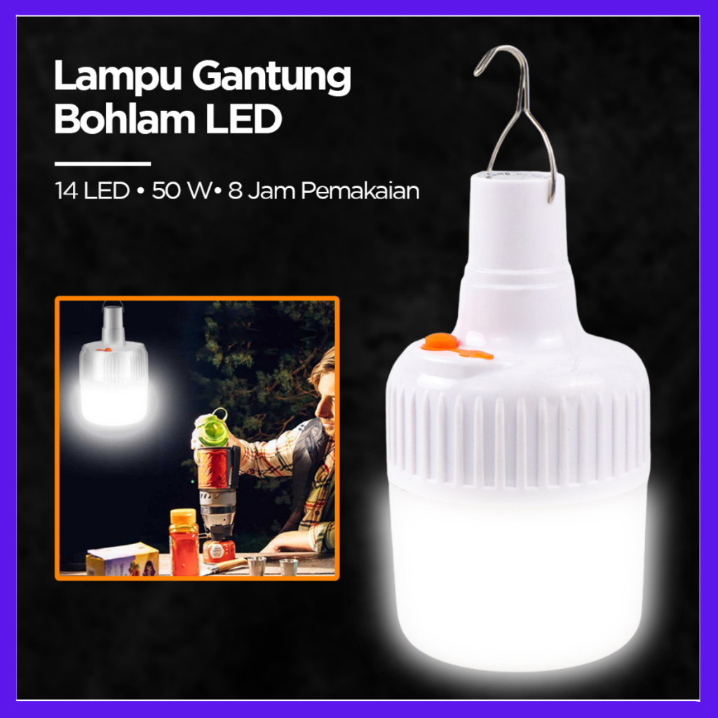 Jual Lampu LED Camping Gantung Waterproof Natural White 50W / Portable ...