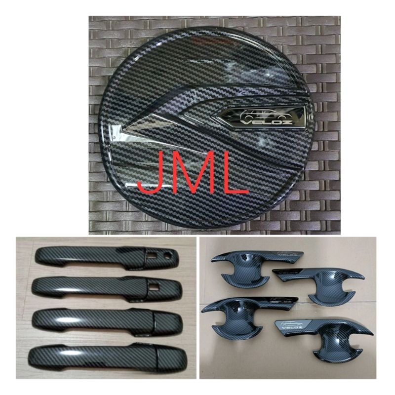 Jual Paket handle keyless+outer+tank cover carbon elegant All new Veloz 2022 - 2023. | Shopee ...