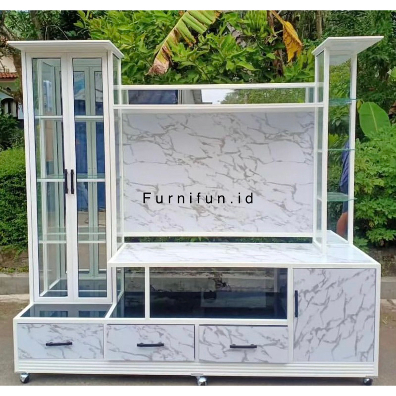 Jual Buffet TV / Biffet TV Aluminium Acp | Shopee Indonesia