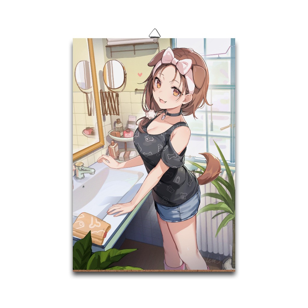 Jual Poster dinding kayu anime vtuber INUGAMI KORONE MIRROR - HOLO JP ...