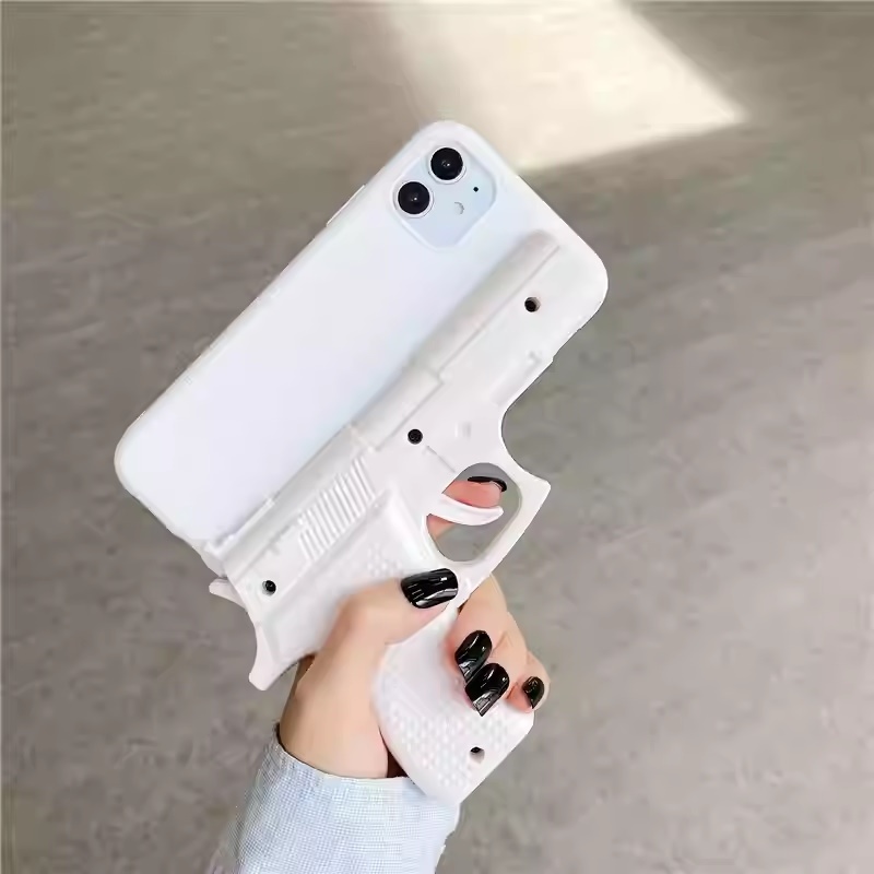 Jual [LOGU] Casing hp iphone 15/14/12 model pistol mainan, casing hp ...