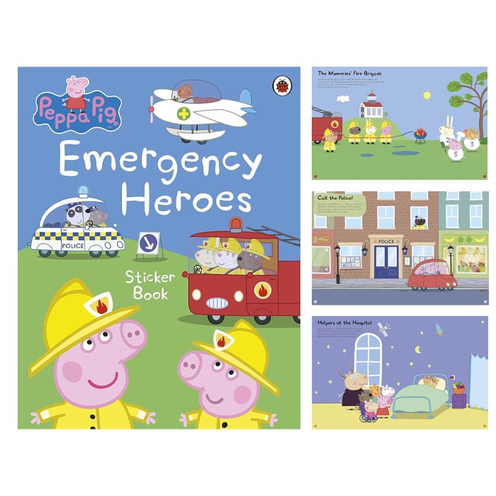 Jual Peppa Pig: Emergency Heroes Sticker Book | Shopee Indonesia