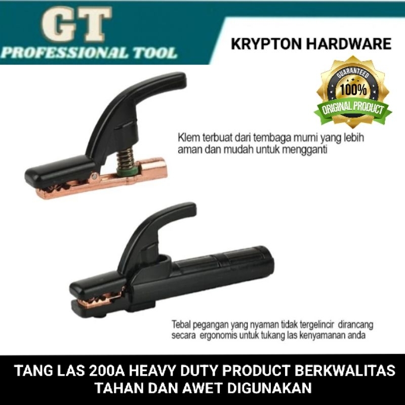 Jual GT stang / tang las 200A high quality ( mampu terhadap tekanan ...