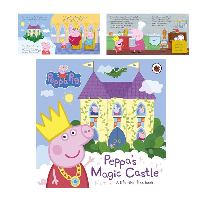 Jual Peppa Pig A lift-the-flap book Board Book Peppa's Magic Castle ...