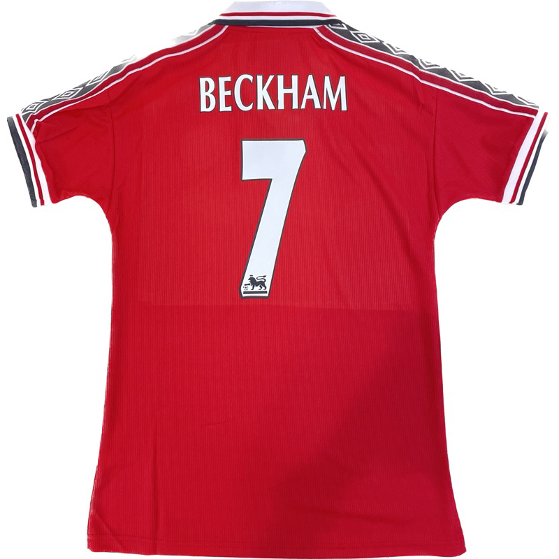 Jual jersey BECKHAM manchester united sharp home kit 1998 | Shopee ...