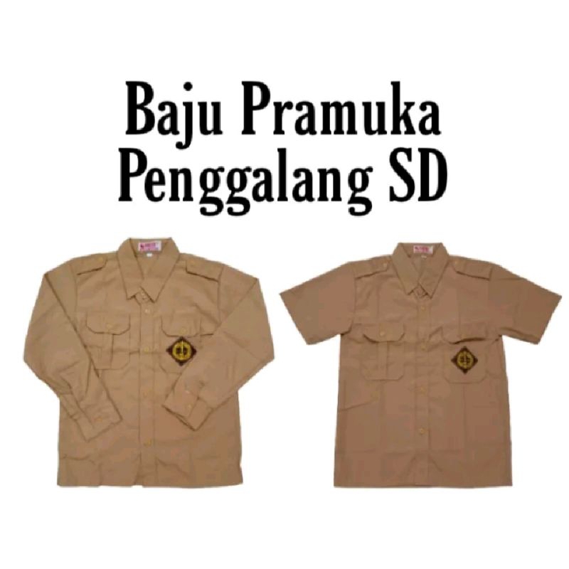 Jual baju Pramuka SD/MI,smp,sma, lengan panjang dan pendek penggalang merek PURNAMA bahan ...
