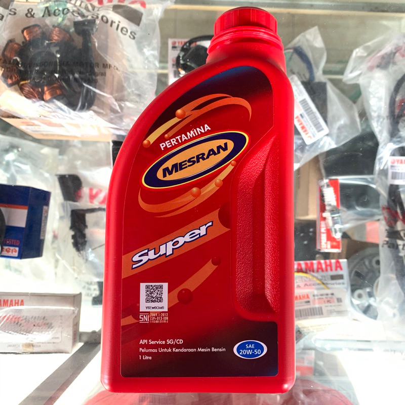Jual Oil oli mesran super 1L original | Shopee Indonesia