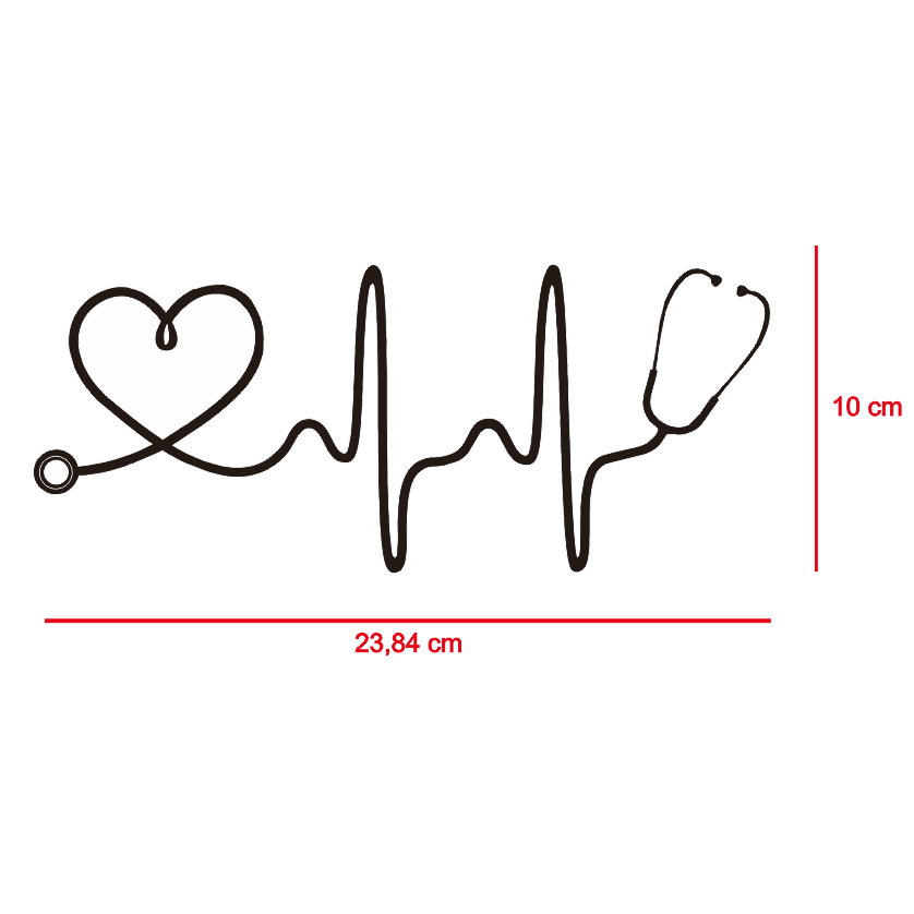 Jual Sticker / Stiker Steto EKG Love ( Untuk Dokter Mahasiswa ...