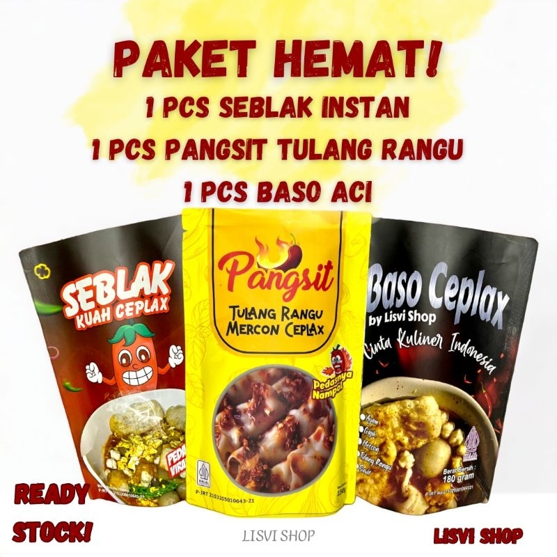 Jual PAKET HEMAT BASO JUMBO SUWIR+SEBLAK+PANGSIT | Shopee Indonesia