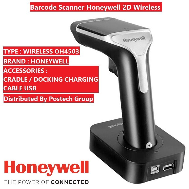 Jual BARCODE SCANNER HONEYWELL OH4503 2D QR CODE WIRELESS 2.4G | Shopee ...