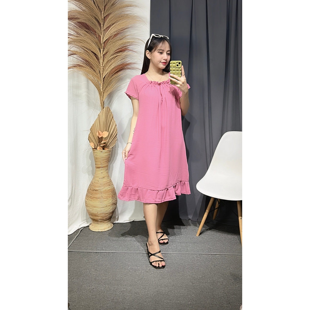 Jual RX FASHION - DASTER DRESS FUJI CRINCLE L - XXL / DASTER MIDI ZARA ...