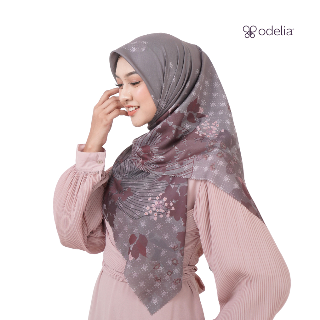 Jual Odelia - Late Autumn Scarf I Hijab printing segi empat motif I Segiempat premium I Motif ...