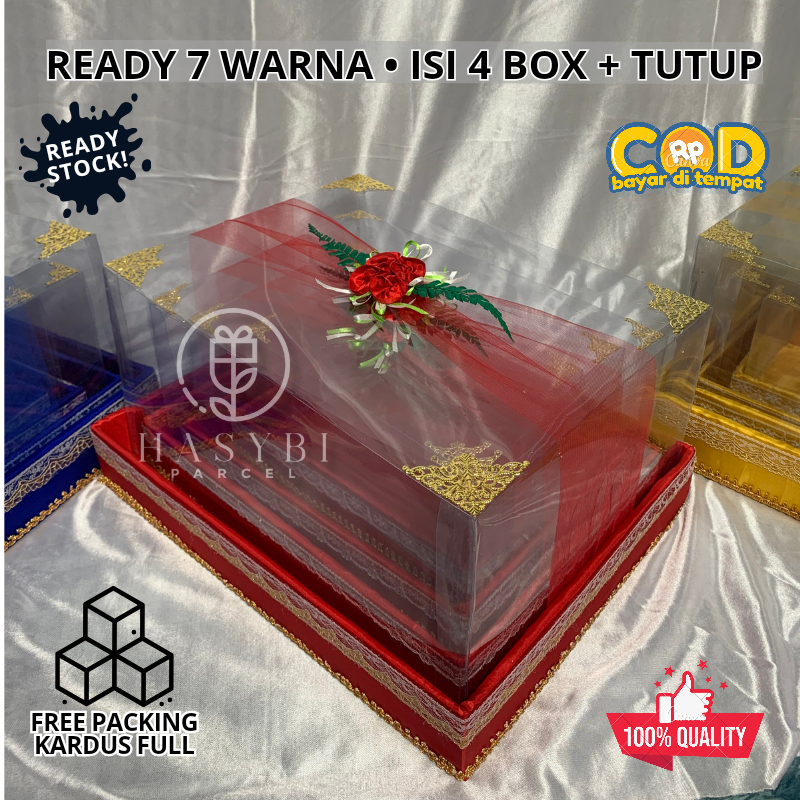 Jual Parcel Mika Box Kotak Hantaran Pernikahan Murah Satu Set Isi 4 ...