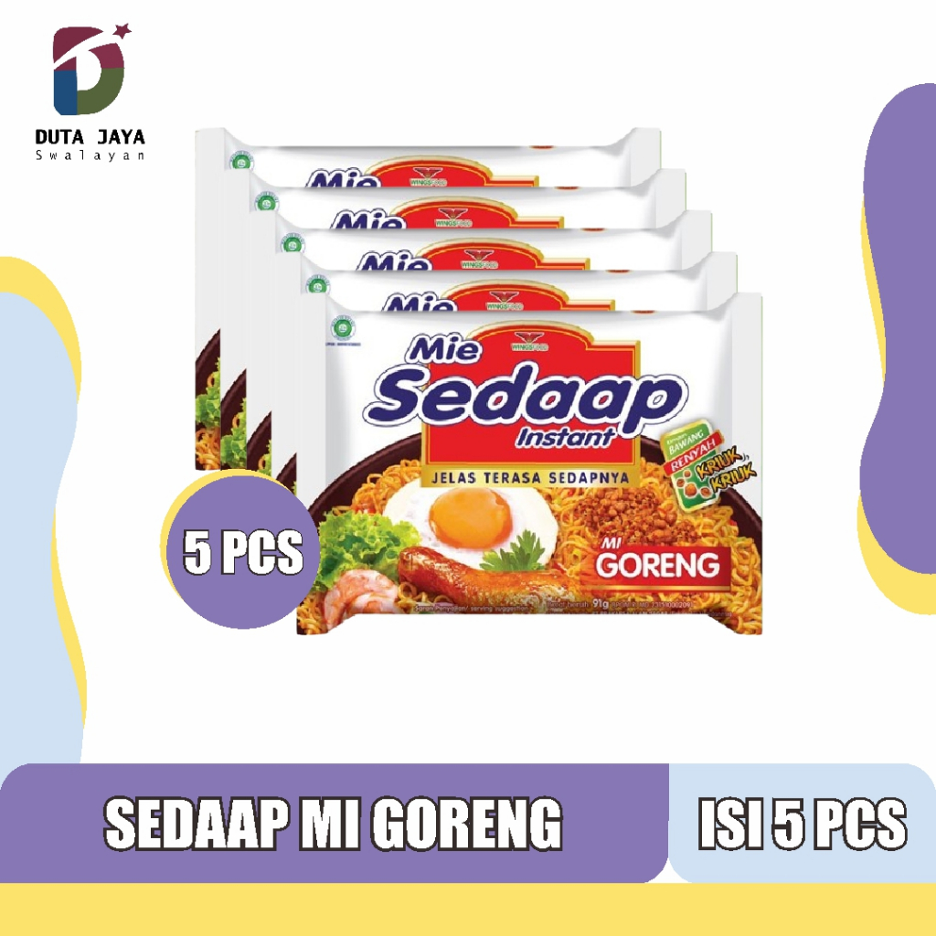 Jual Sedaap Mie Instan Mi Goreng 90 Gram Banded Isi 5 Pcs | Shopee ...