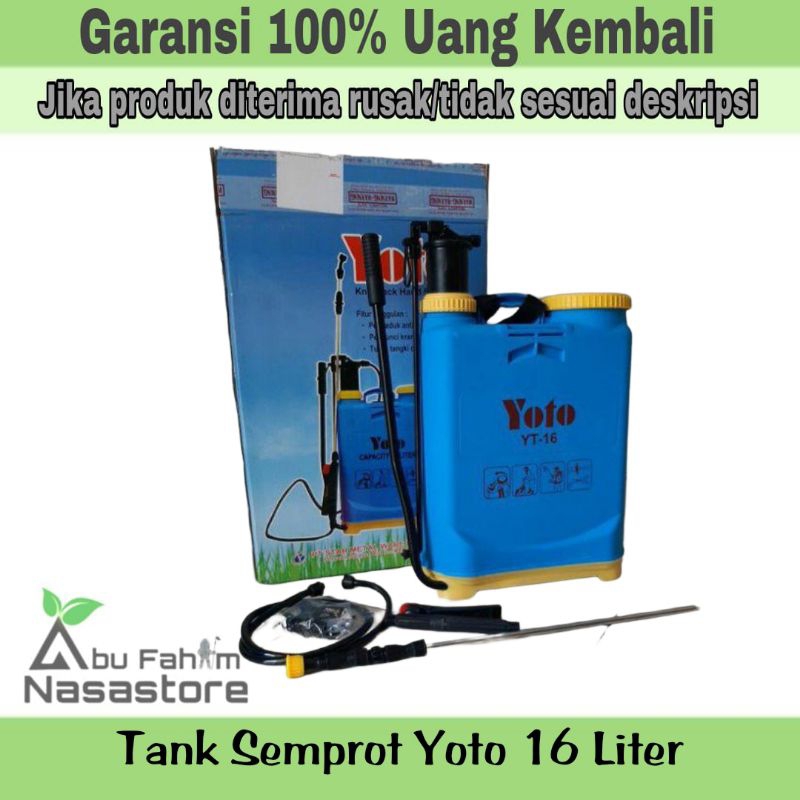 Jual TANK SEMPROT YOTO 16 LITER YT16/SPRAYER MANUAL/ALAT SEMPROT ...
