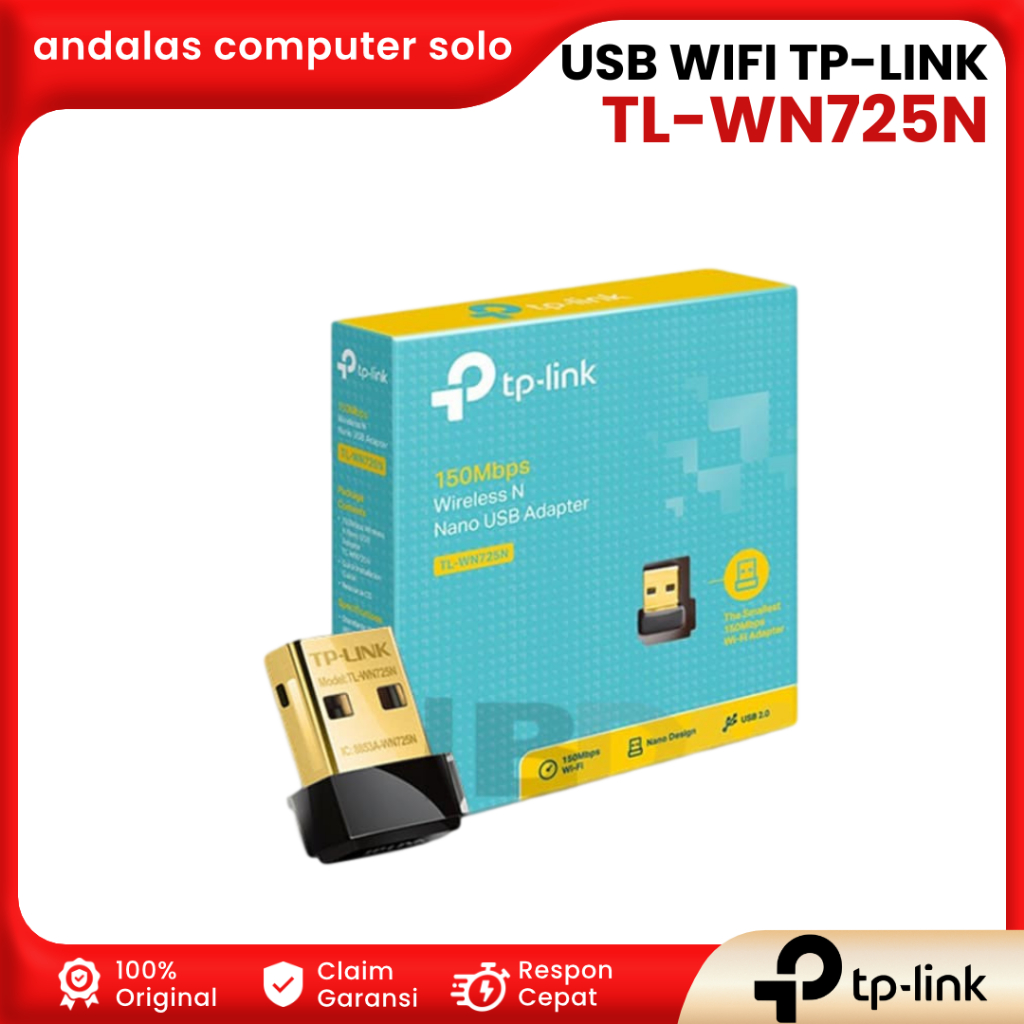 Jual USB WIFI DONGLE TP-LINK TL-WN725N 150mbps | Shopee Indonesia