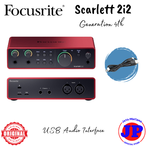 Jual Focusrite Scarlett 2i2 4th Gen USB Audio Interface Original ...