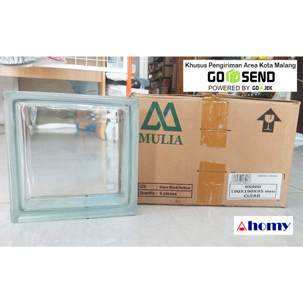 Jual glass block glassblock clear-A mulia-6pcs | Shopee Indonesia