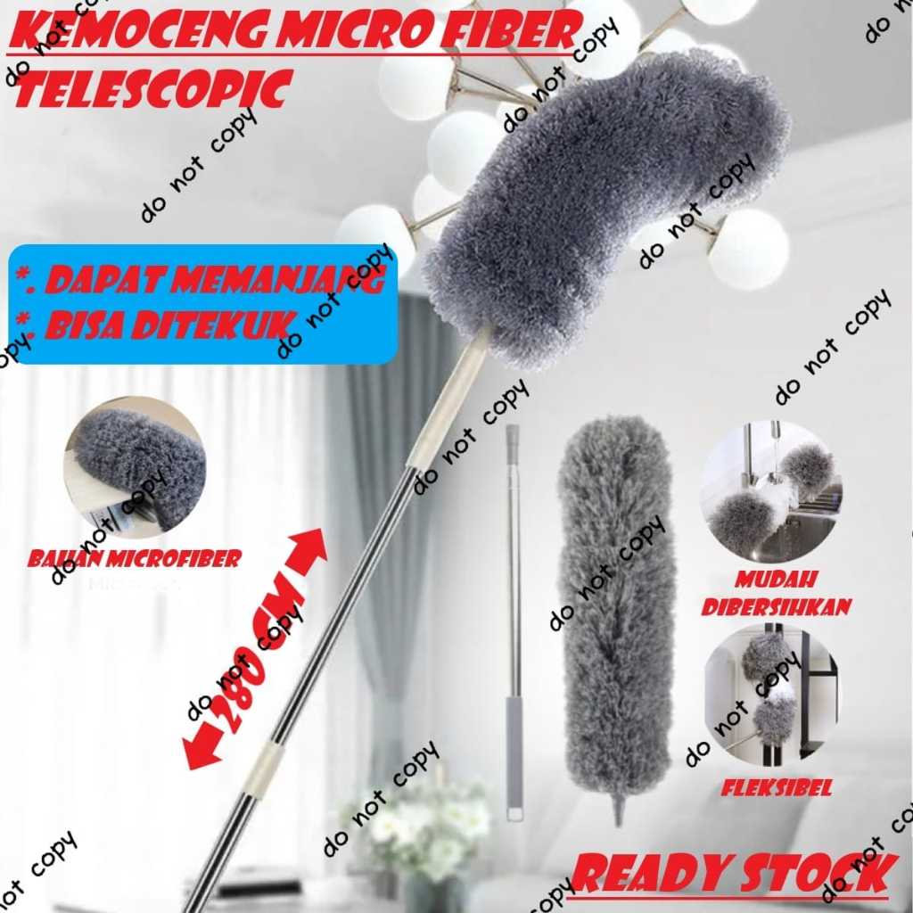 Jual Kemoceng Panjang Microfiber 280 cm Alat Pembersih Rumah Fleksibel ...