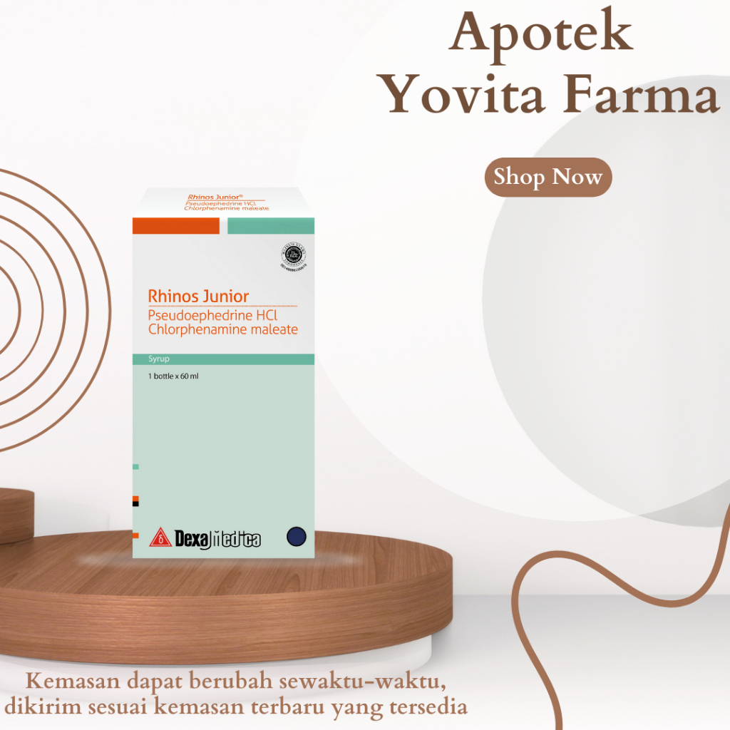 Jual Rhinos Junior Sirup 60 ml Meringankan Gejala Flu dan Hidung ...