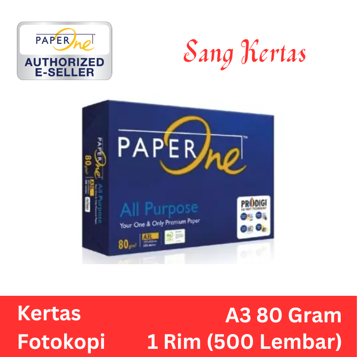 Jual Kertas HVS A3 80 gram Paperone 1 rim (500 lembar) | Shopee Indonesia