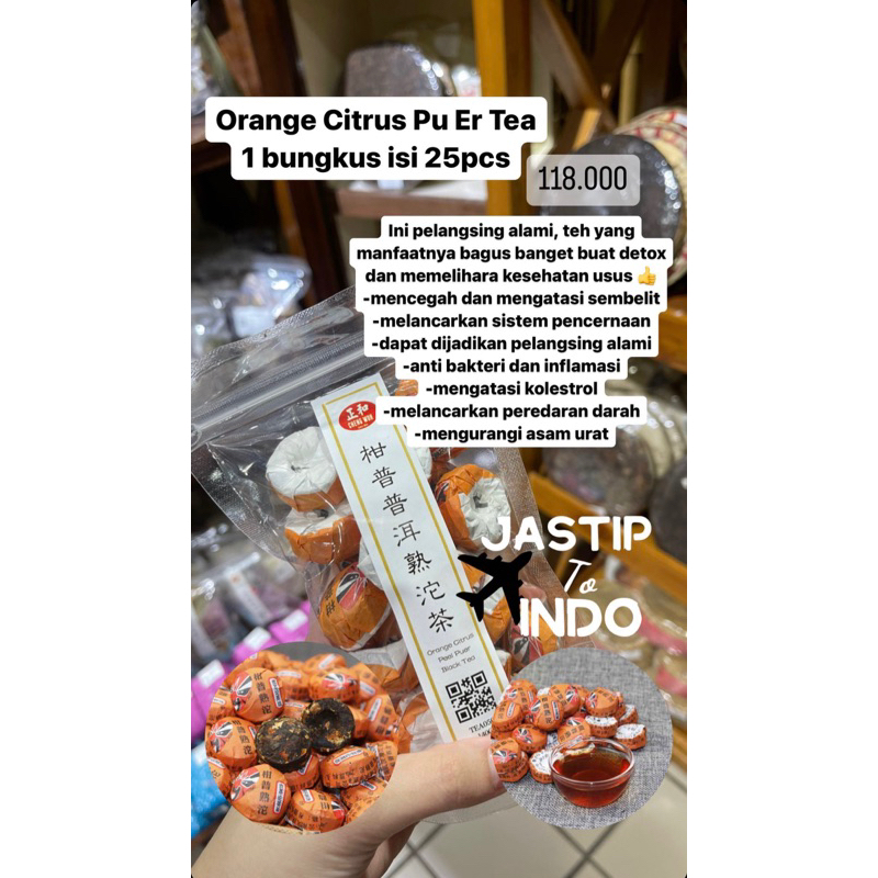 Jual Orange Citrus Pu Er Tea Original Penang teh pelangsing alami PO ...