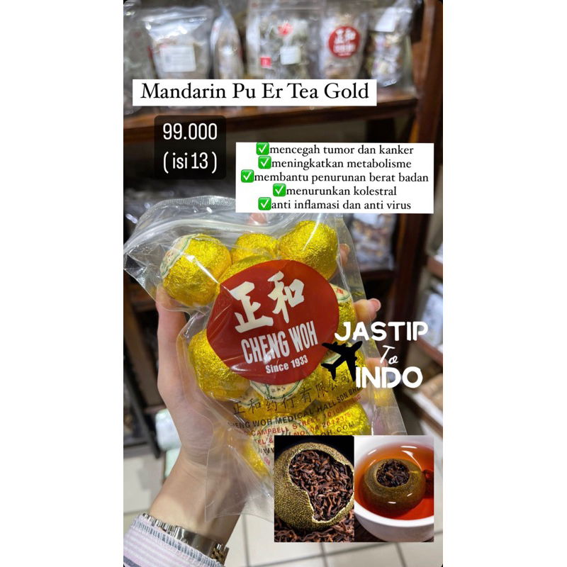Jual Mandarin Pu Er Tea Gold Original Penang, PO Penang | Shopee Indonesia