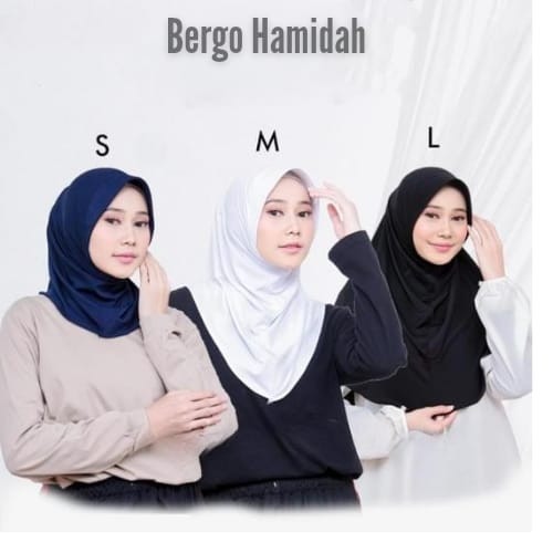Jual HIJAB BERGO HAMIDAH/KERUDUNG SPORT /JILBAB JERSEY PREMIUM/BERGO MENUTUP DADA ( SIZE S, M, L ...